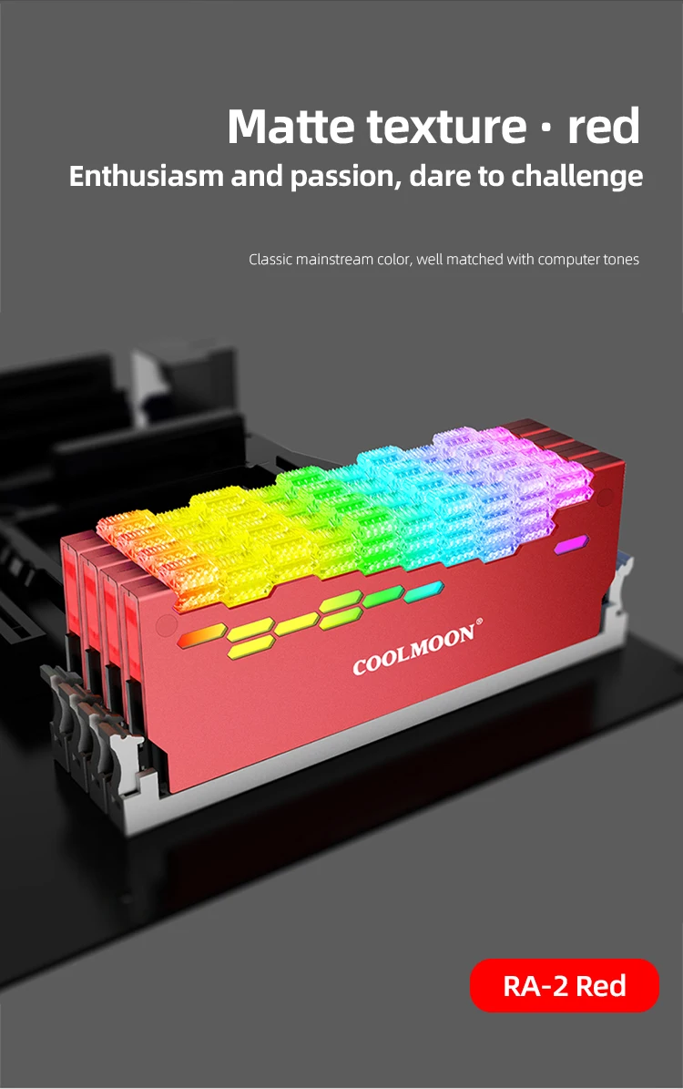 COOLMOON 5V ARGB RAM Cooler - Efficient Heat Dissipation