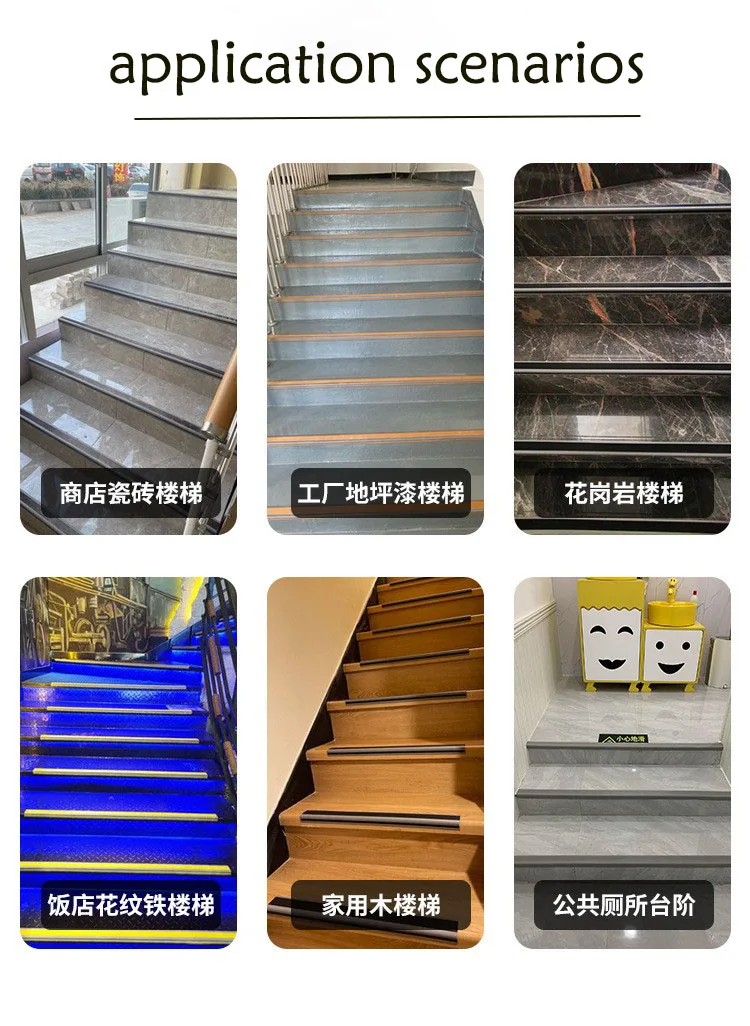 Anti Slip Pvc Rubber Stair Step Edge Protection Strip - Buy Pvc Rubber ...