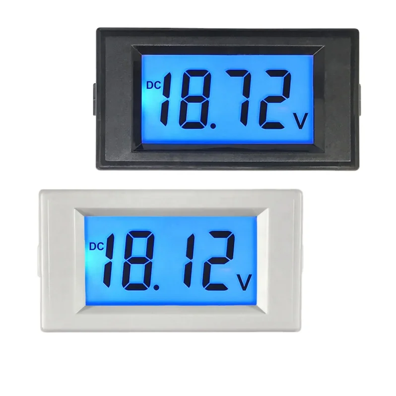 D69-230 LCD Digital Voltage Panel Mount Voltmeter DC Meter