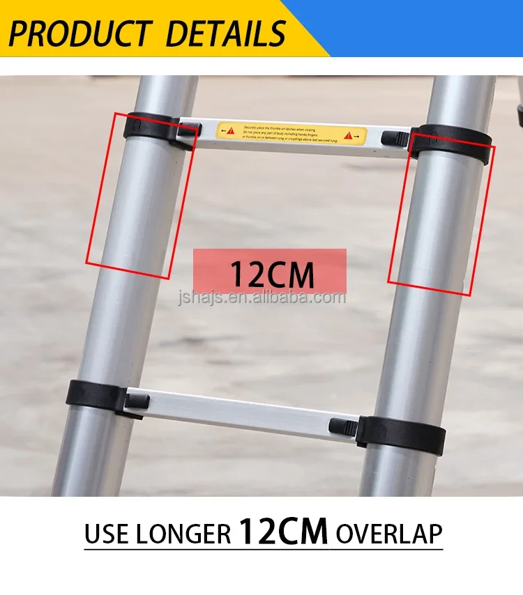 Escalera Telescopic Ladder Design Soft Close Aluminium New Made In ...