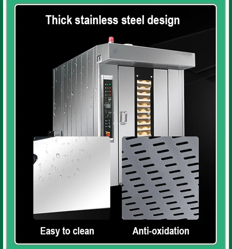 Sunpring 10 Tray Rotary Oven 16 Trays Rotating Oven For Bakery Heater ...