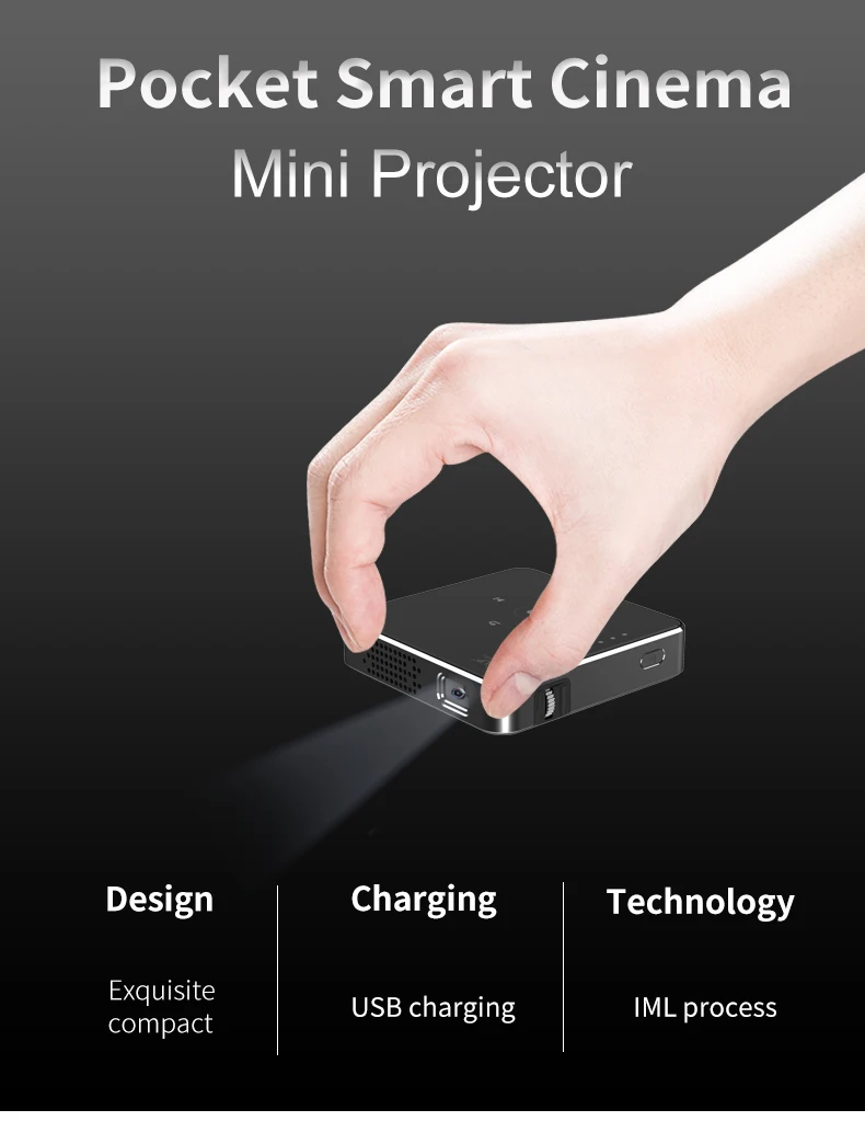 Hot Sell Dlp Mini Projector P30 Portable Home Cinema Movie Support ...