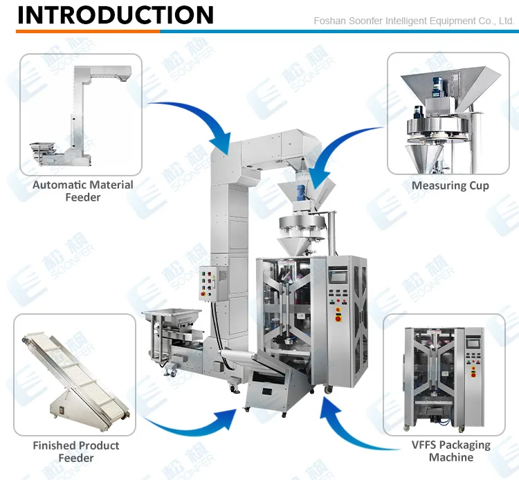 High Speed Vertical Brown White Sugar Packing Machine Food Salt Granule Packing Machine ...