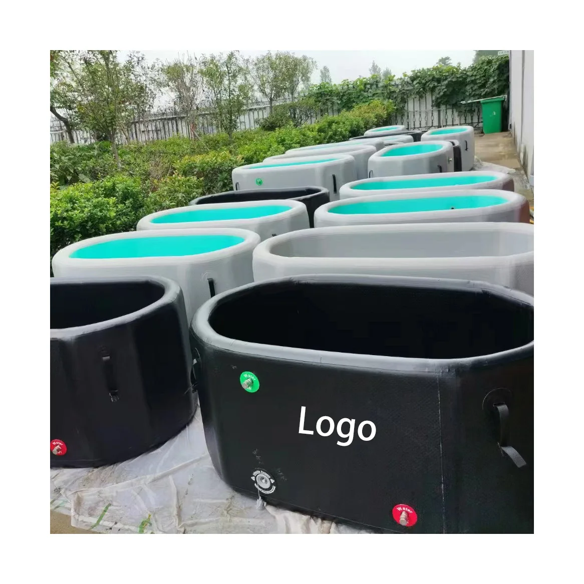 Portable Ice Bath Tub PVC Inflatable Cold Plunge Ice Bath For Fitness ...