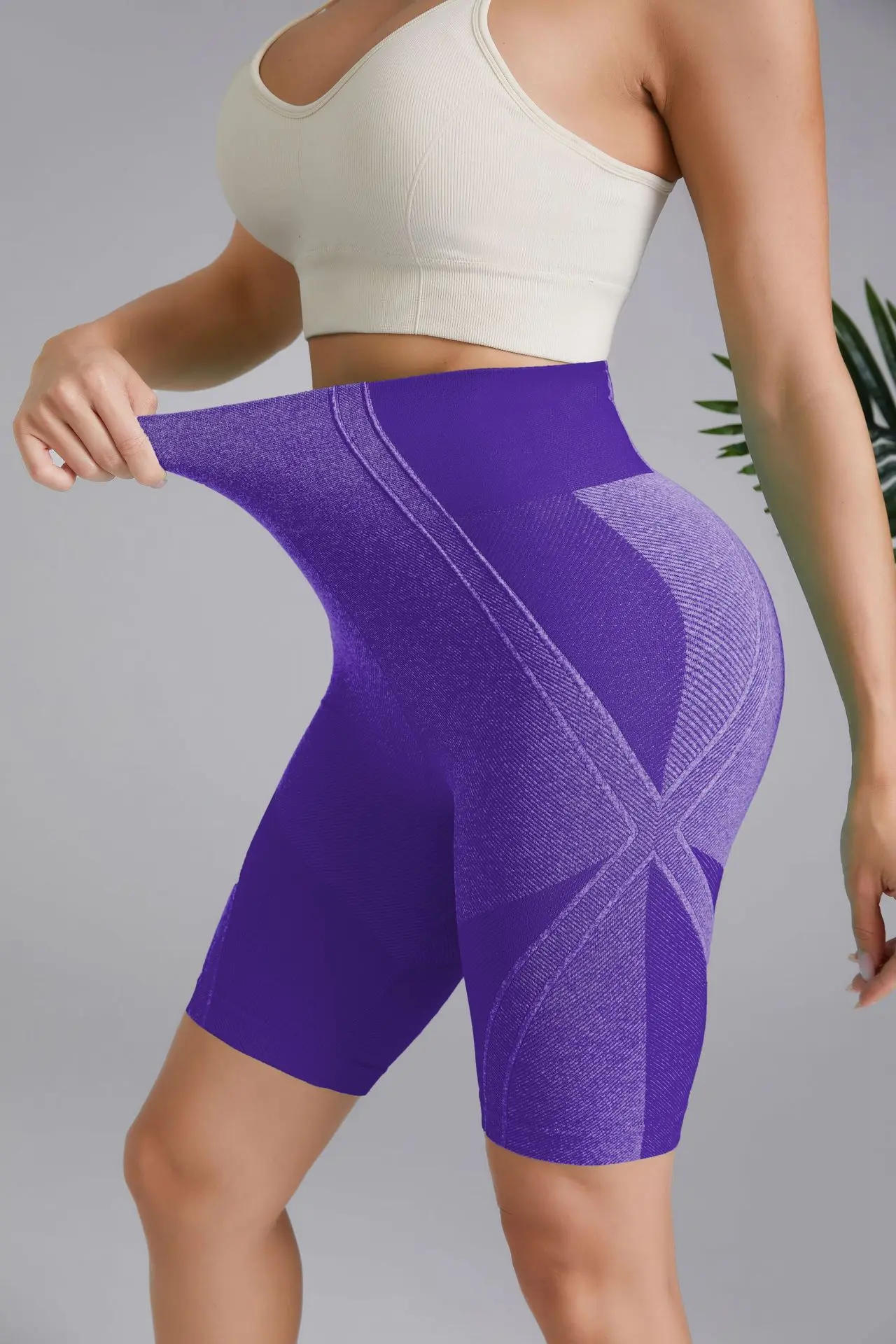 Women High Waist Hip Push Up Shorts Workout Fitness Yoga Shorts Push Up ...