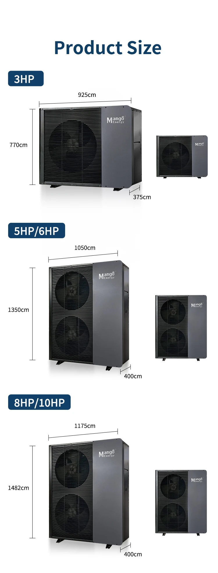 2024 R290 R32 Heat Pump - Efficient 10kw to 30kw Solutions