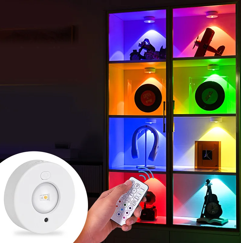 Smart Home Led Cabinet Light Rechargeable Rgb Ice Ball Remote Control ...