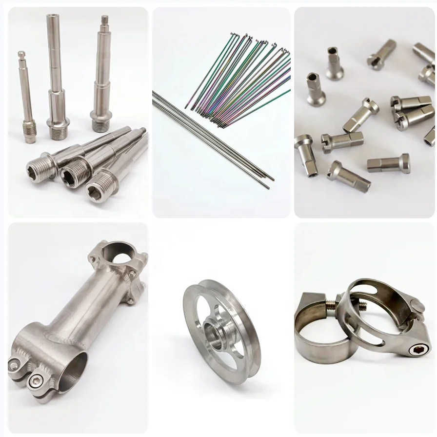 Oem Odm High Strength Titanium Pedal Axle For Titanium Alloy Bicycle ...