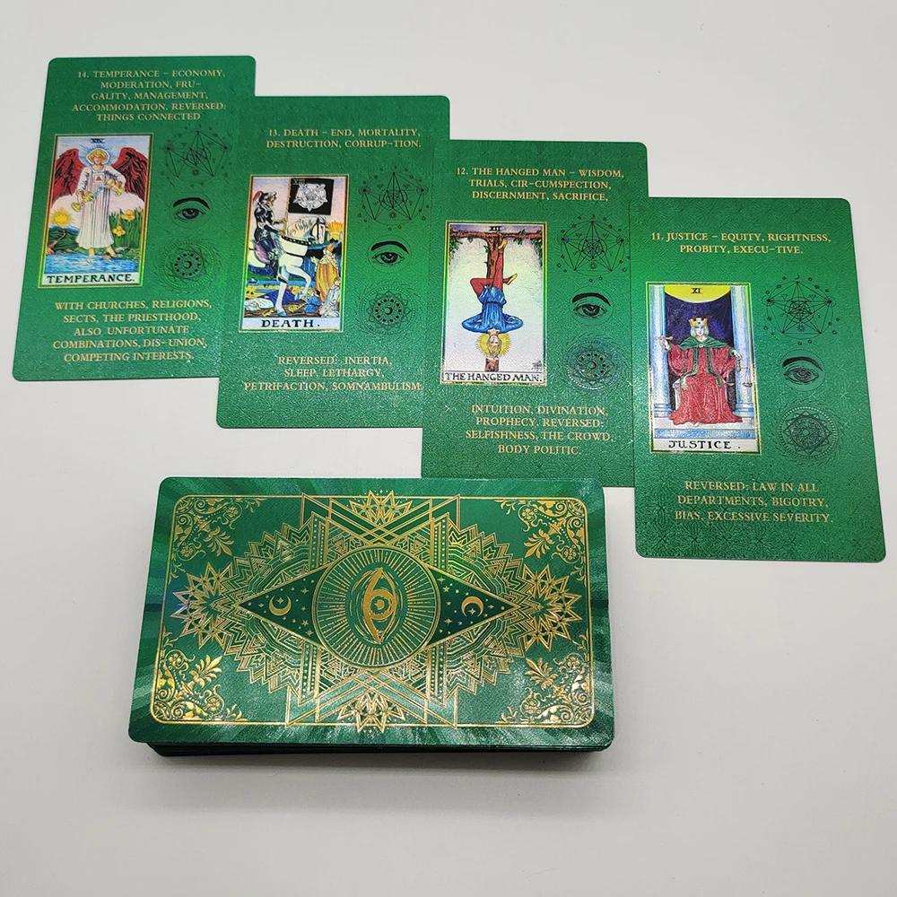 Cost Worthy Luxe Gold Foil Tarot Deck With Nice Plastic Package Board ...