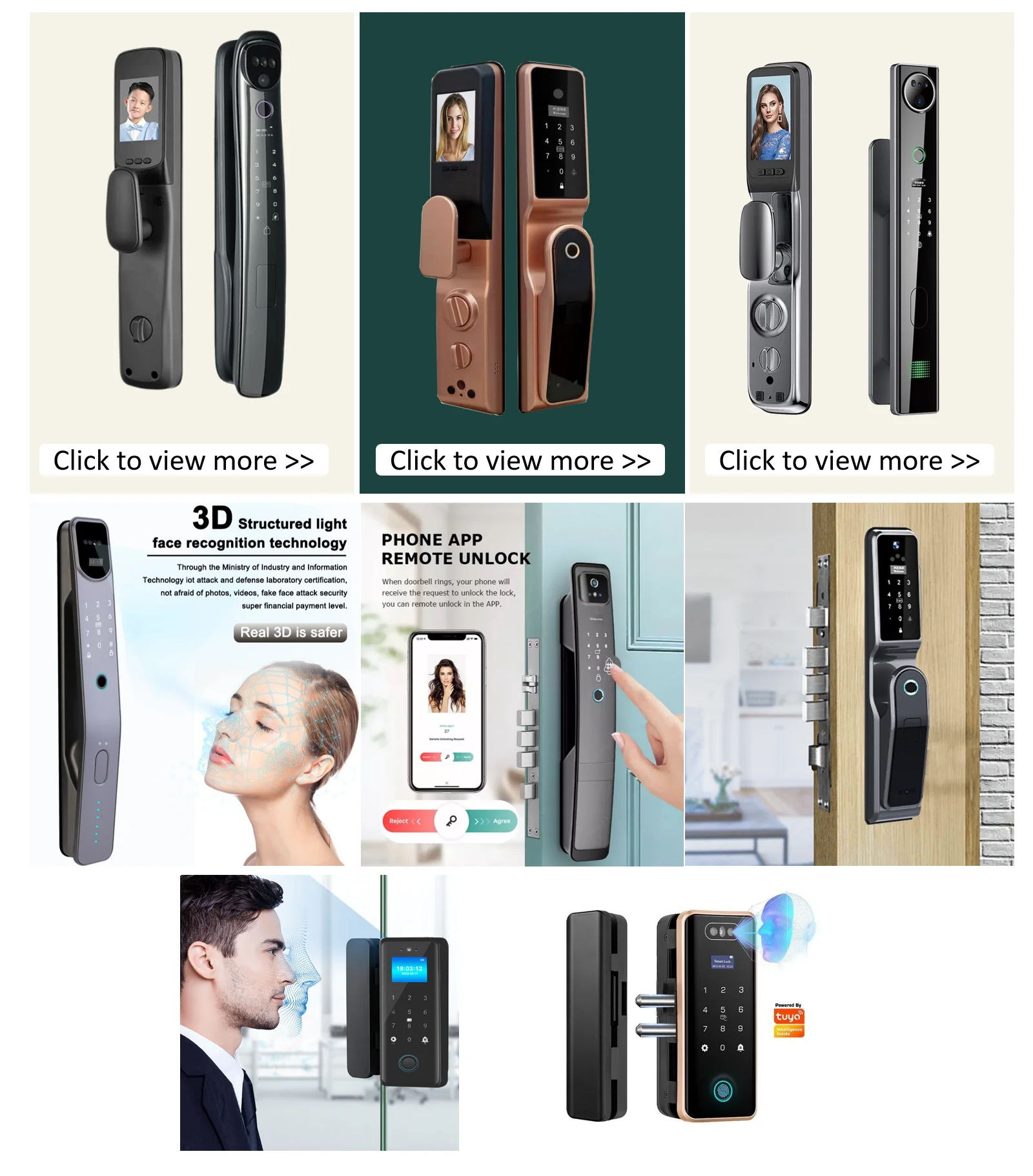 Handle Cerraduras Electronic Deadbolt Inteligentes Ttlock Tuya Security ...
