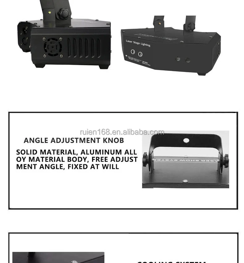 RUIEN 6 Eyes RGB Laser Beam Light - Perfect for Parties