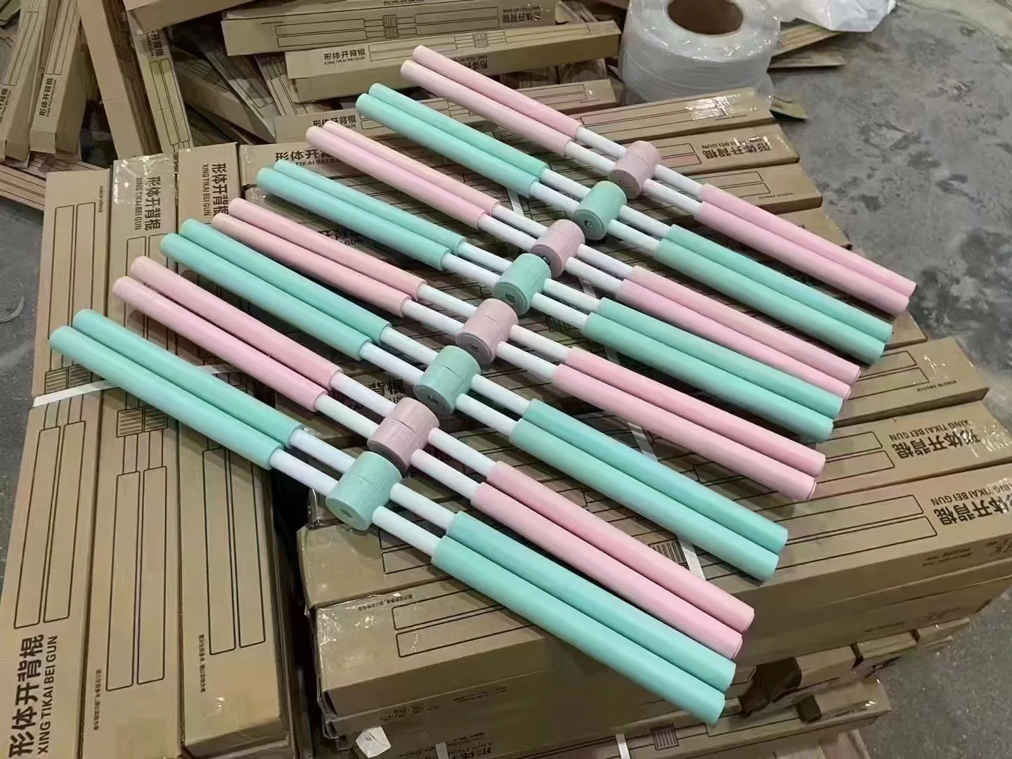 Adjustable Upper Back Posture Brace Yoga Sticks Stretching Tool Posture ...