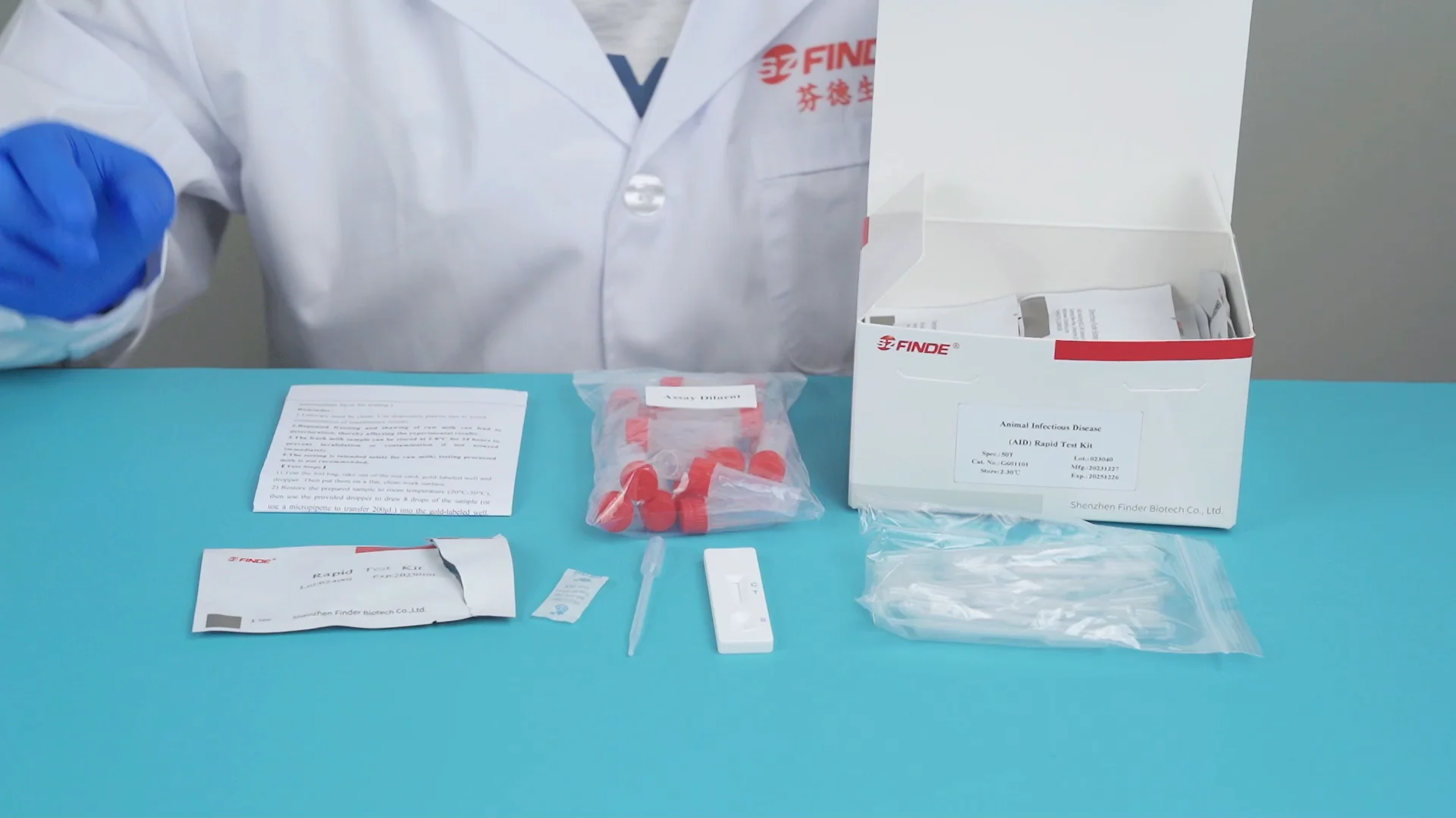 Rapid Test Kit For Bcl-tb Ab Detection Veterinary Instrument For ...