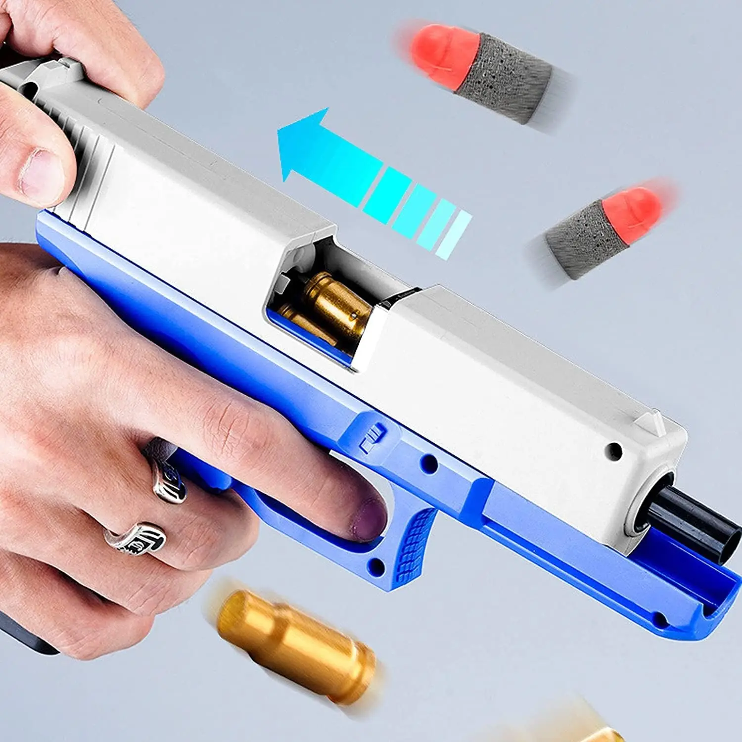 Shooting Game Toy Guns For Adults Kids Soft Bullet Blaster Gun Pistol ...