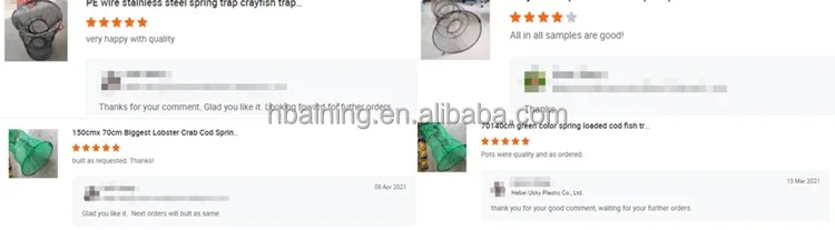 Black Cod Fish Traps for USA - Durable Spiral Pot Spring Coil Traps for ...