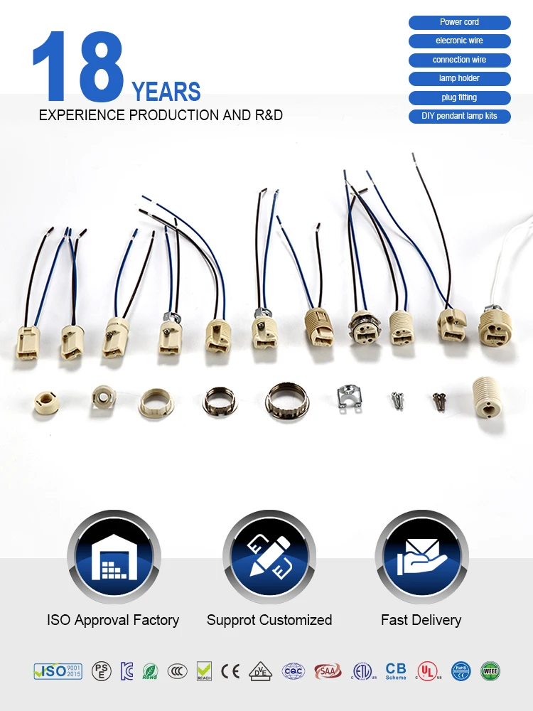 Downlight Mains Connector Porcelain 250v 2a Ceramic G9 Lamp Holder ...