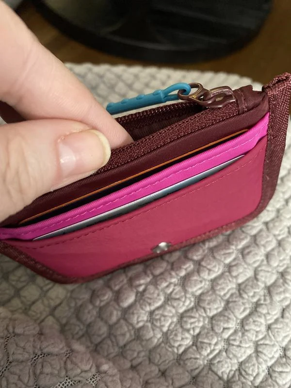 Custom Logo Color True Identity Ladies Card Holder Case Nylon Purse Men ...