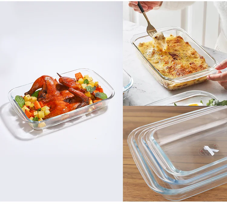 Wholesale Customized High Borosilicate Glass Bread Baking Pan Pyrex ...