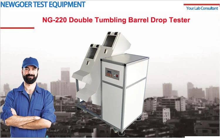 IEC 60068-2 Tumbling Barrel Drum Drop Test Machine Double Tumbling ...
