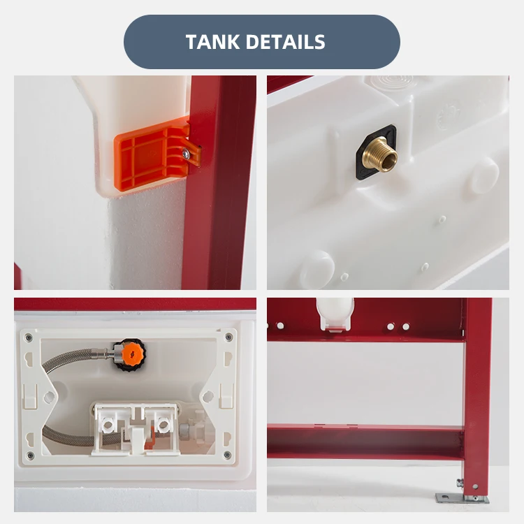 Sanitary Ware Bathroom Wall Hung Toilet tank Cover Flushing Concealed ...