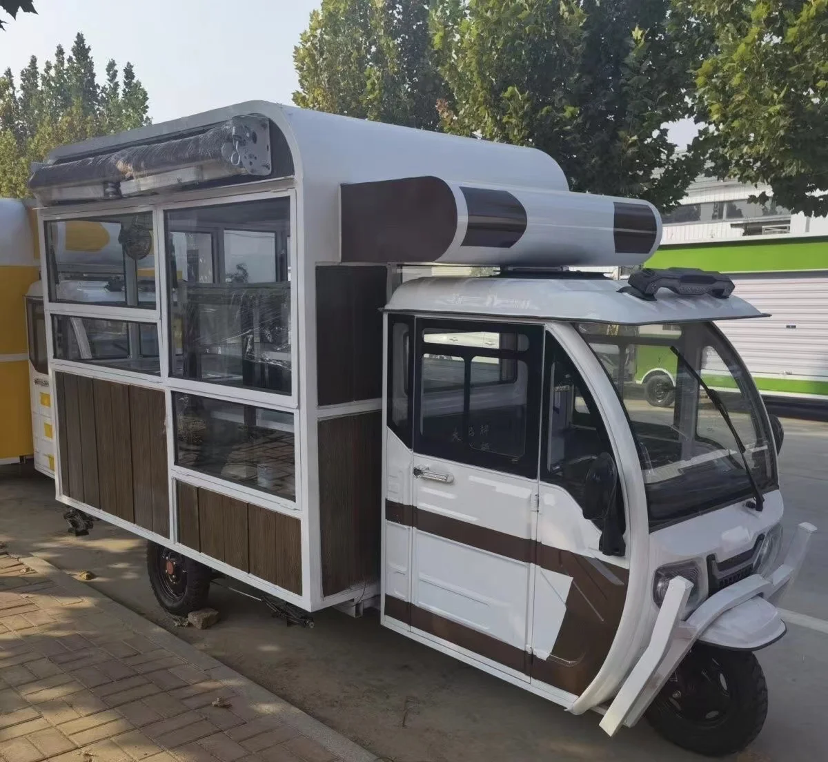 Snack Cart Multifunctional Dining Cart Milk Tea Cold Drink Fried String ...