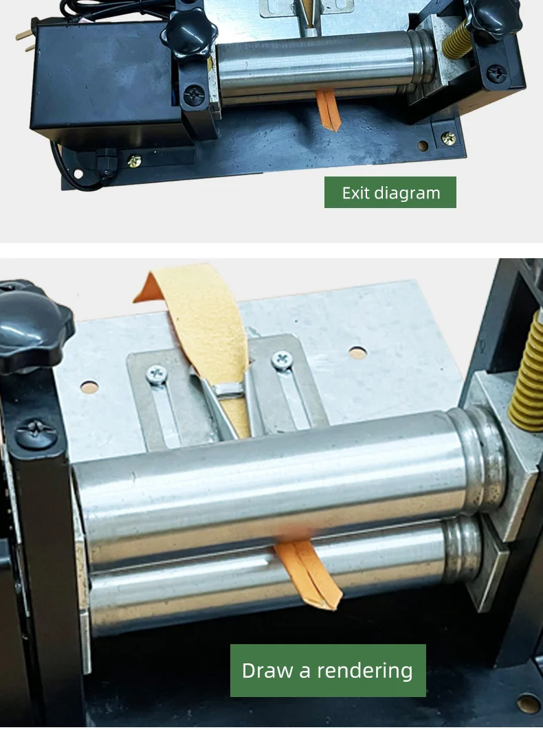 Manual Leather Shoulder Strap Bonding Roller Machine for Watchband ...