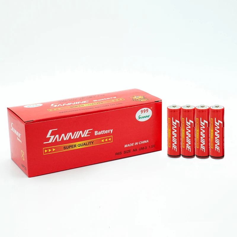 999 Brand R6 AA UM3 Carbon Zinc Energy-Saving Dry Battery Primary ...