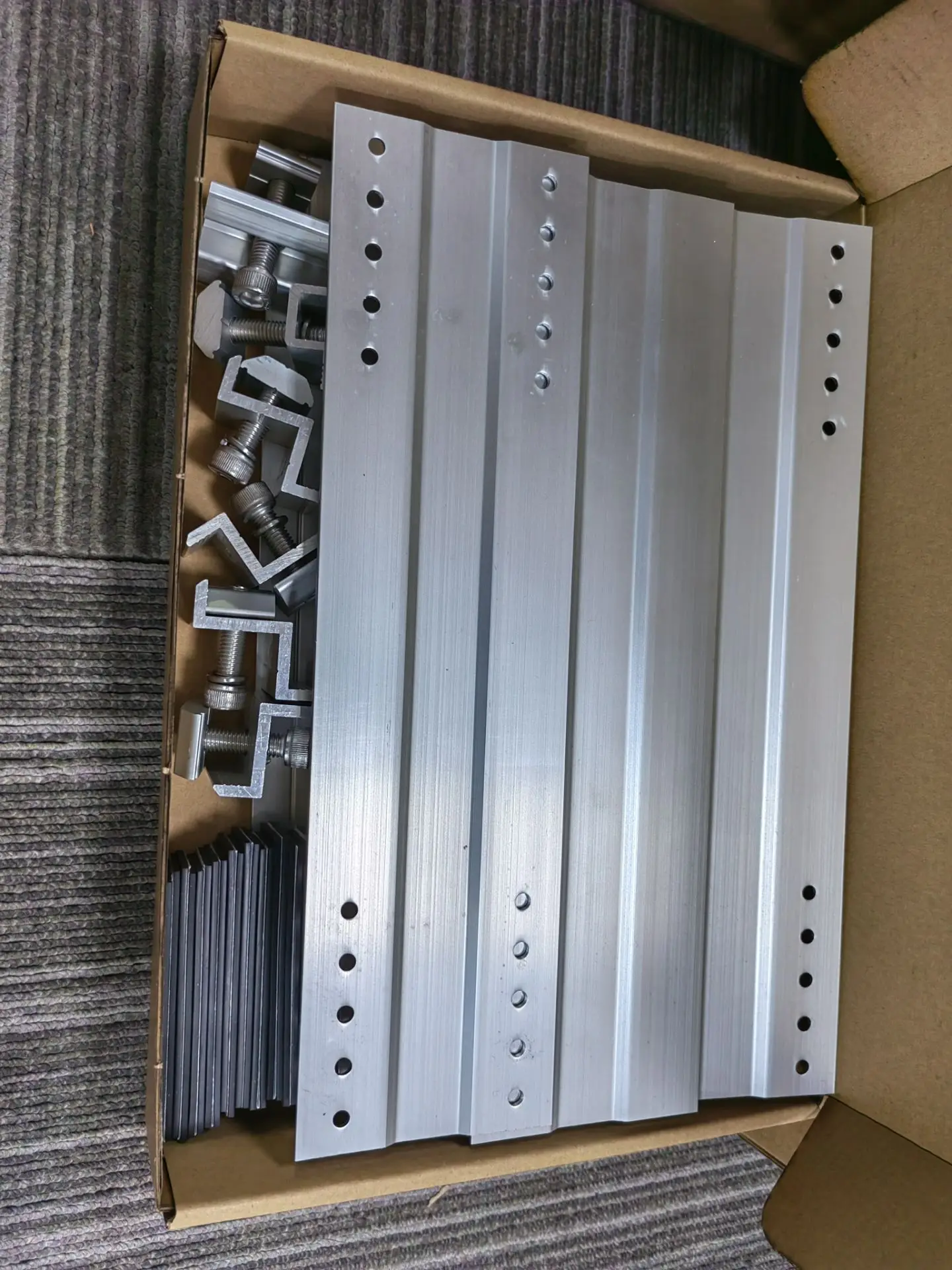 Photovoltaic Pv Roof Racking Structure Installation To Support Solar ...