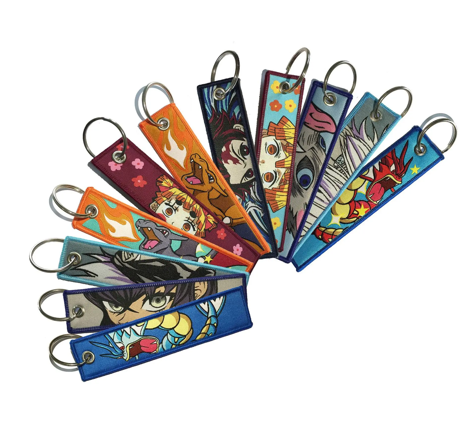 Woven Label Keychains Logo Gift Key Chain Name Car Sublimation ...