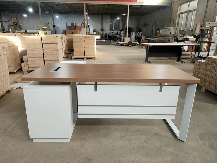Modern Executive Office Desk with Drawer Storage | Custom Size ...