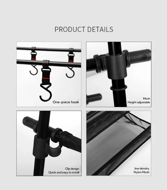 Outdoor Hanging Rack,Foldable Tripod Structure Shelf,Aluminum Alloy ...