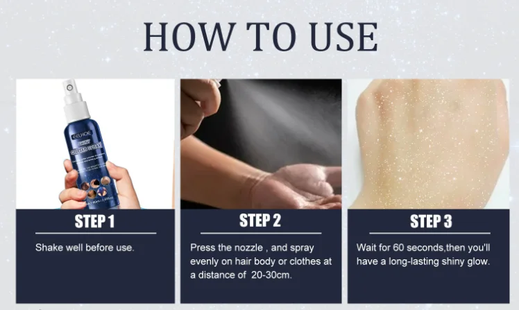 Shiny Highlighter Spray - New Arrivals Body Glitter Powder