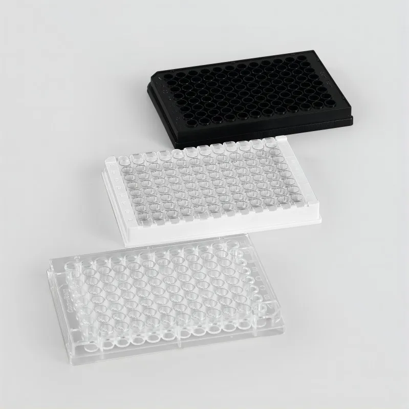 White/black Flat Bottom 96 Well Elisa Plates Medical Laboratory Gamma ...