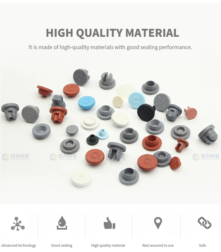 20mm Vial Rubber Stopper Set Medicine Packing Bottle Inner Stopper for ...