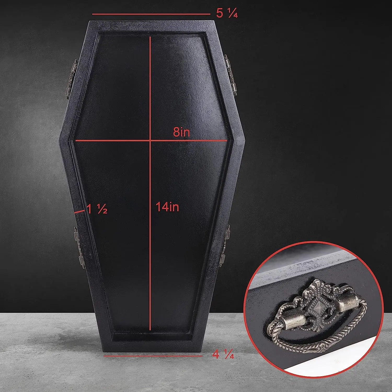 Gothic Coffin Tray Spooky Decorative Wooden Goth Home Decor Tray For ...