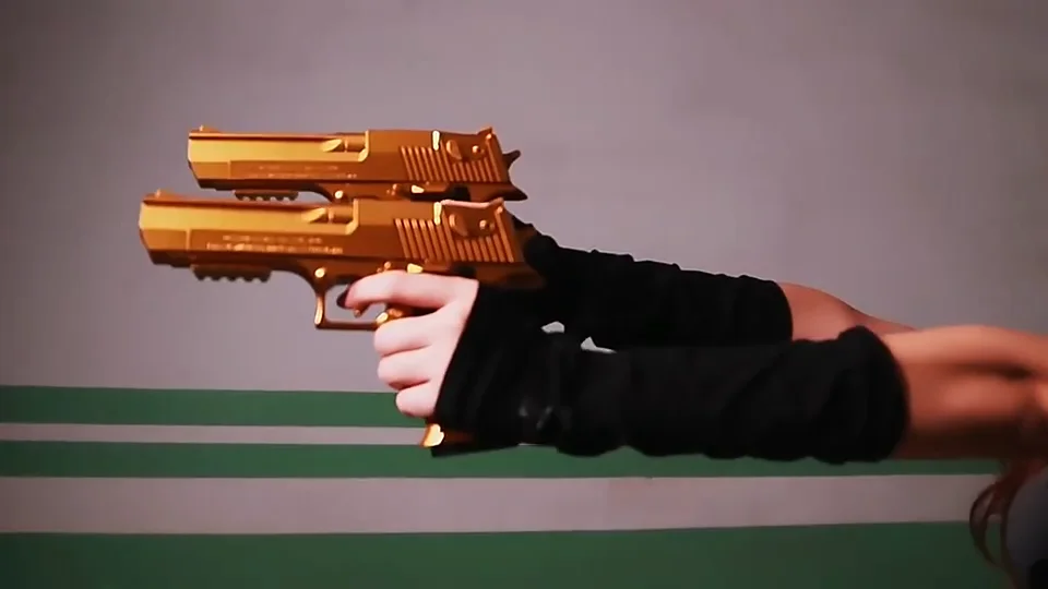 Hs Soft Bullet Kid Shell Ejecting Toy Gun Fireworks Full Automatic ...