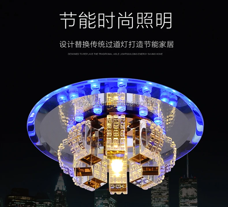 Jylighting Modern Crystal Aisle Spot Light Creative Entry Glass Porch ...