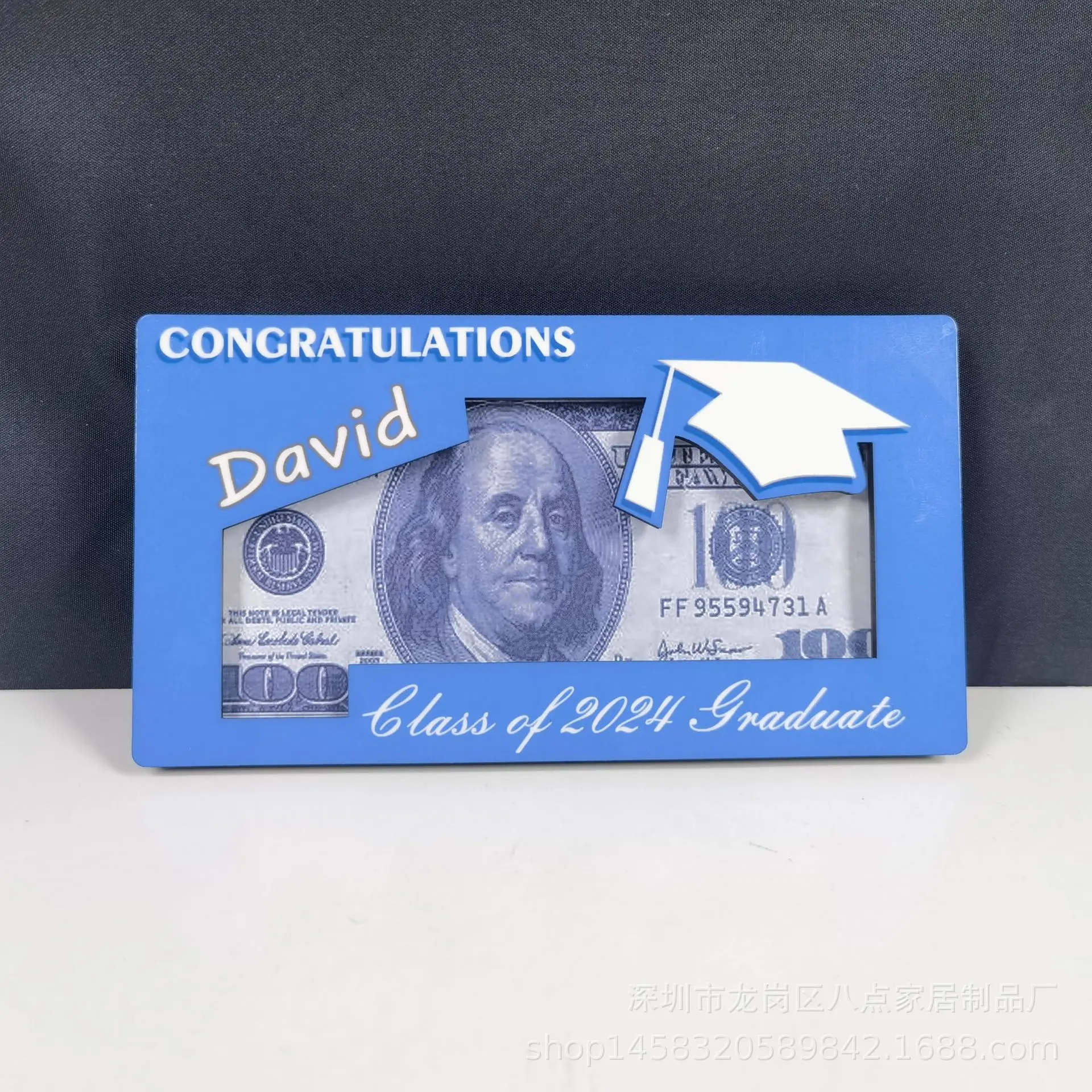 Customized Logo Mdf Cash Card Grad Money Card Holder Sublimation Blank ...