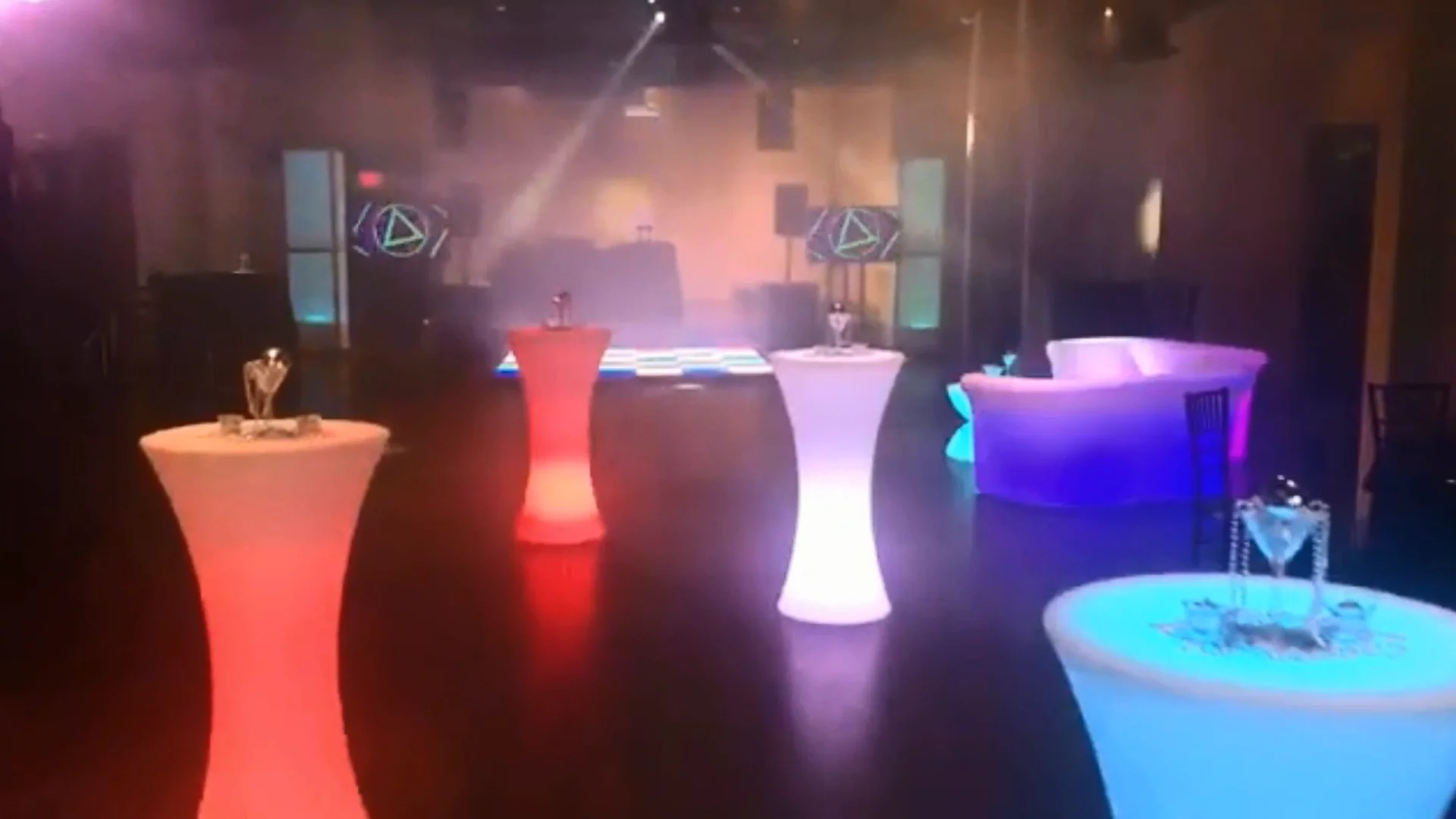 Glowing In The Dark Outdoor Led Bar Furniture Light Up Cocktail Table ...