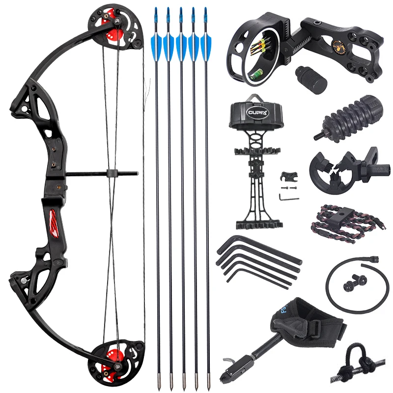 New Compound Bow Set Bow Archery Hunting For Kids 15-29lbs Compound Bow ...