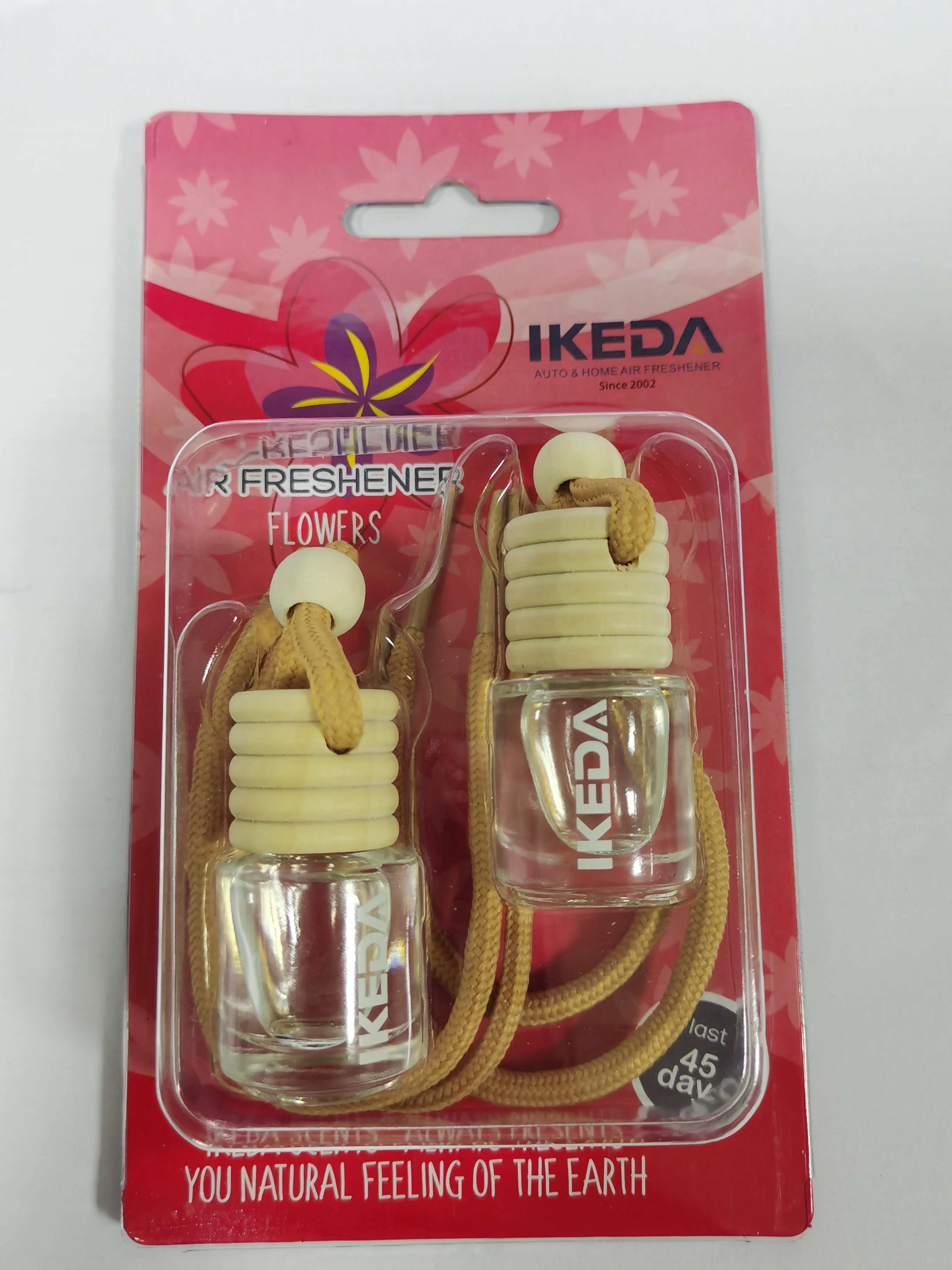 Ikeda 4 Ml 8 Liquid Airfreshner Glass Bottle Scent Car Hanging Air ...