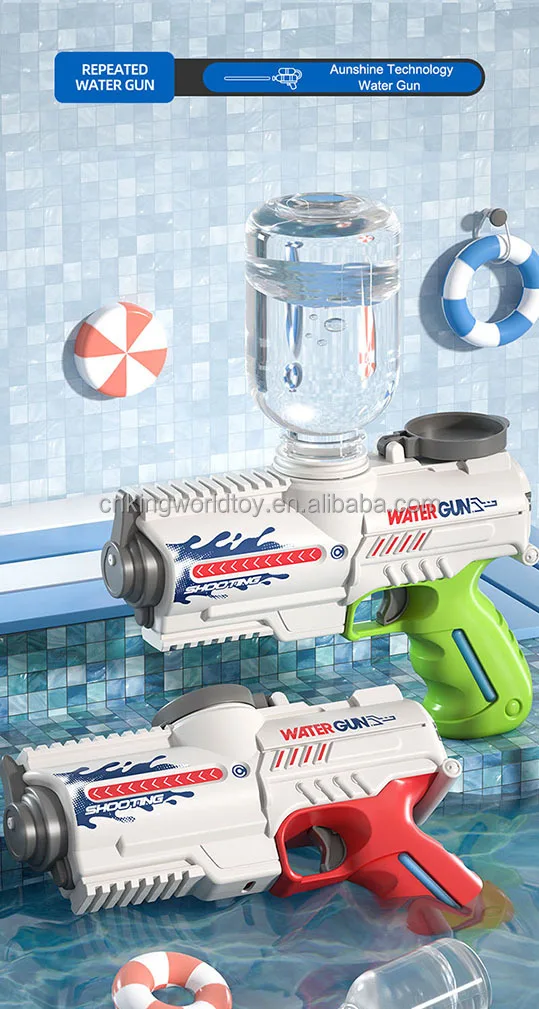 Space Electric Pistol Water Gun With Large Capacity Electric Continuous ...
