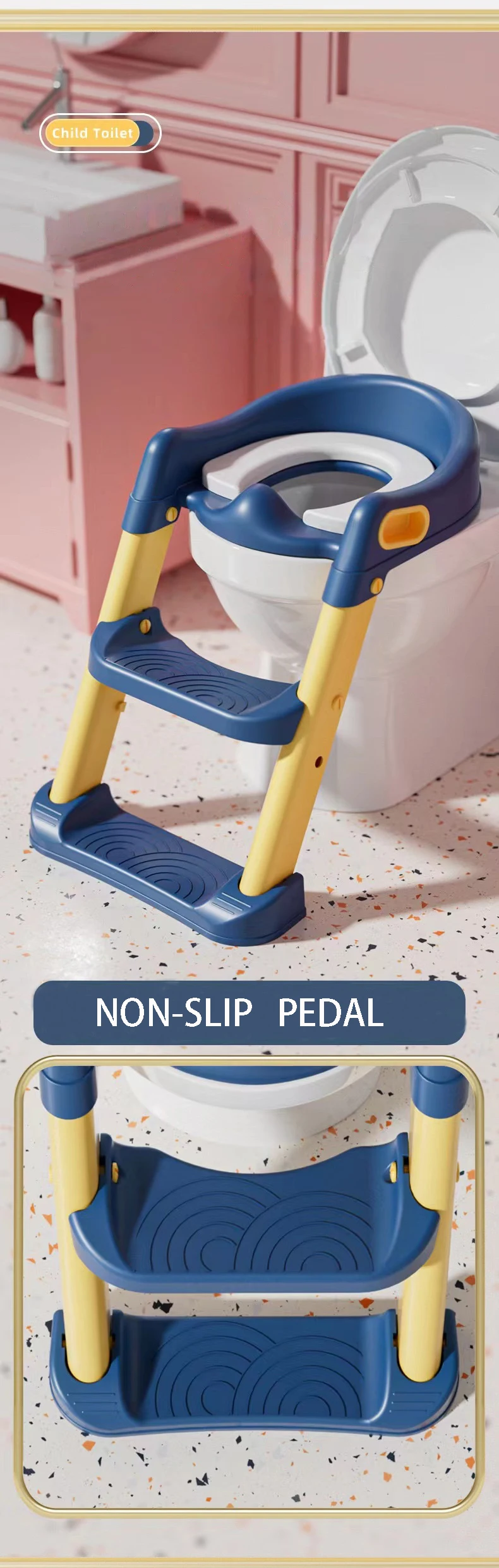PVC Baby Toilets Ladder for Children - Potty Training Aid