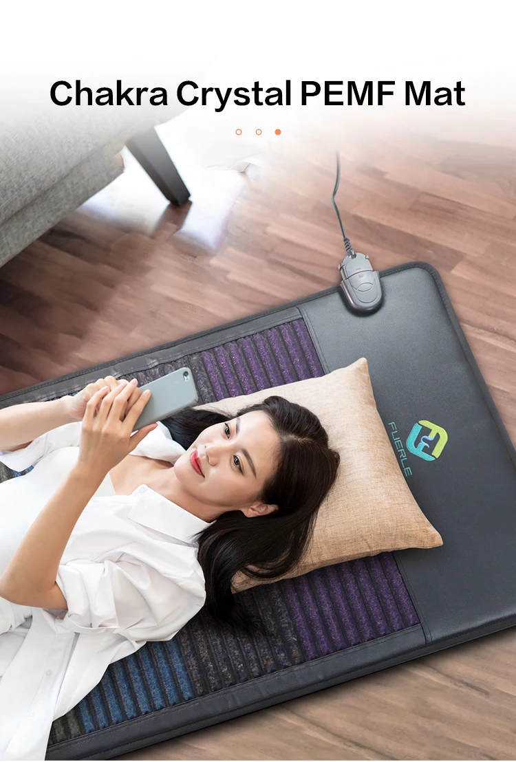 FUERLE PEMF Photon Bio Body Massage and Heating Therapy Mat 7 Gemstone ...