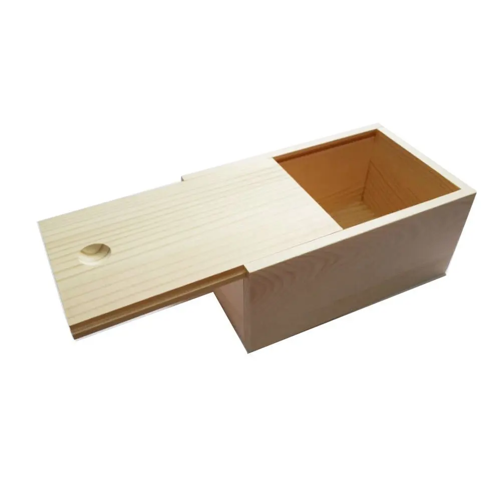 Custom Boxwood Basswood Beech Pine Wood Small Sliding Lid Wooden Box ...