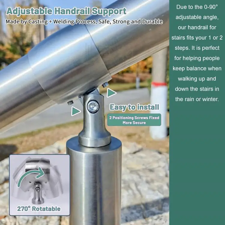 Steps Stainless Steel Handrail Load Handrail For Outdoor Steps Outdoor ...