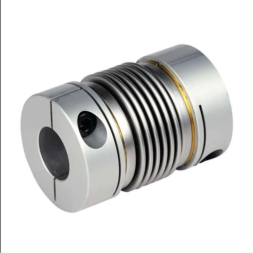 Aluminium Motor Shaft Coupling Bellows Flexible Mechanical Coupling ...