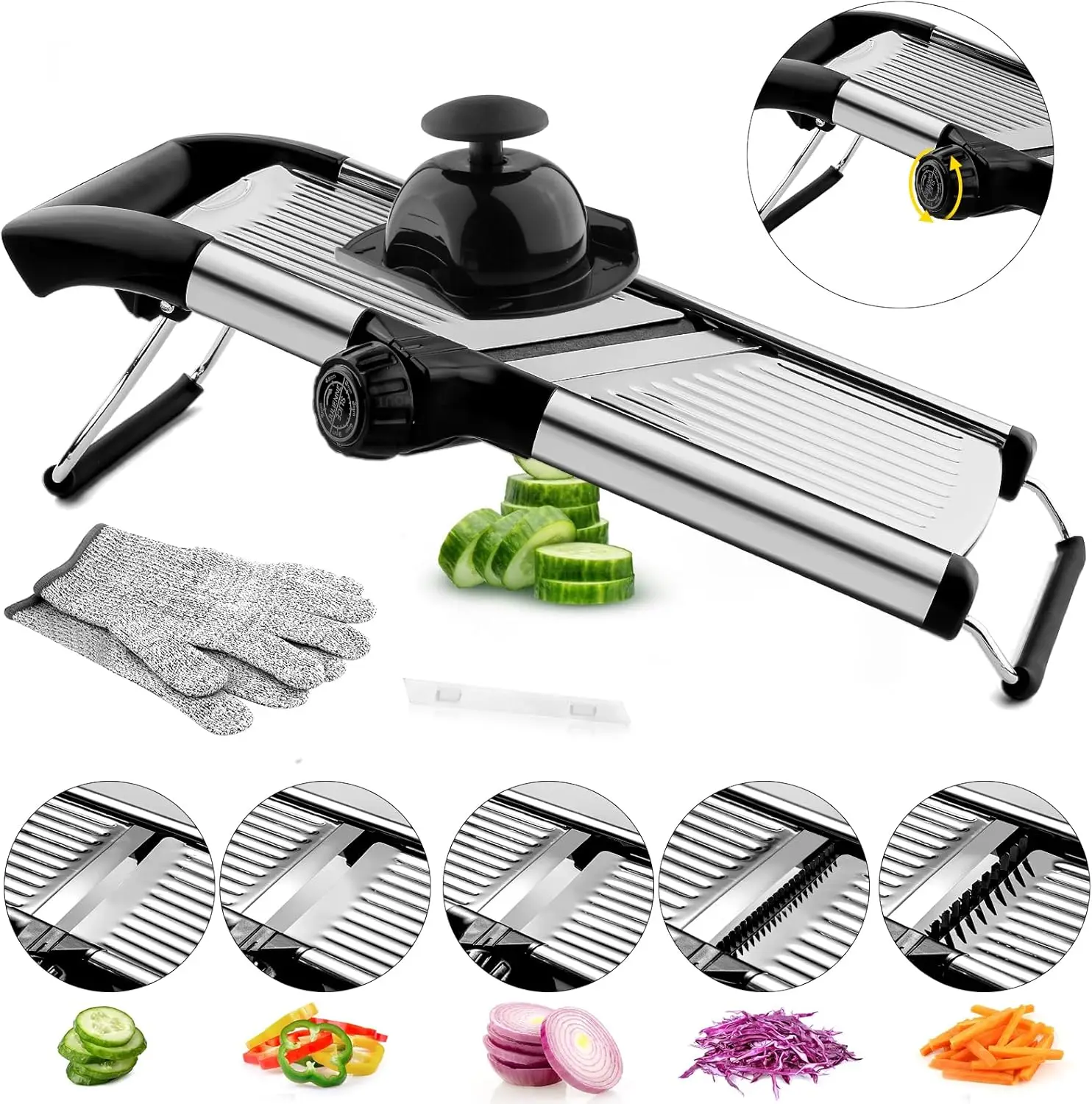 Wholesale Stainless Steel Mandoline Slicer Metal Food Chopper For ...