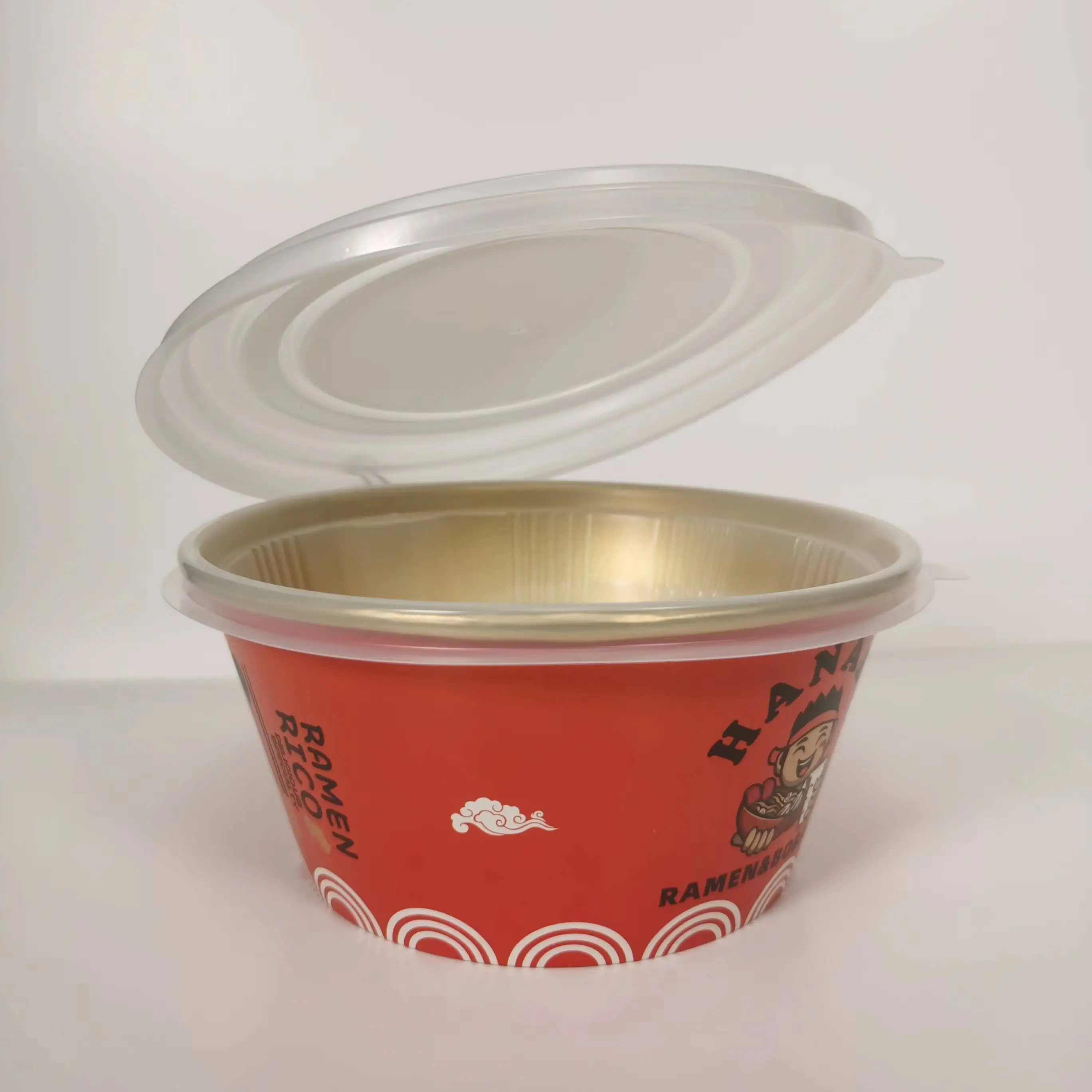 Justar Pack Ramen Rico Disposable Gold Paper Bowl Large-angle Bowl ...