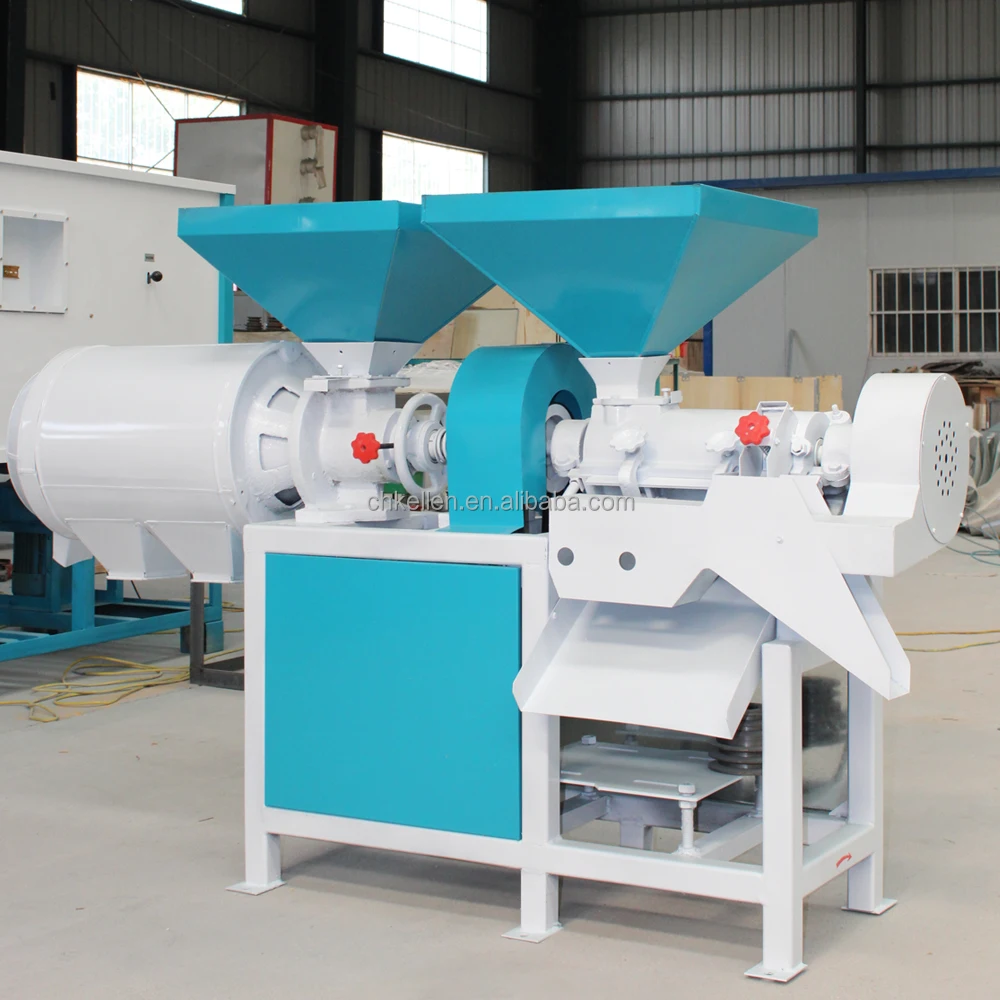 Combined Wheat Corn Flour Mill Maize Dehuller Cereals Bean Skin Peeling ...